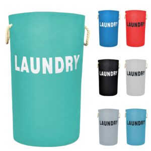 laundry basket,85l large collapsible freestanding laundry hamper bag storage bin for dirty clothes, blanket, baby toys ,bedroom laundry room organizer (green)