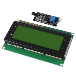 Alinan 2pcs IIC I2C TWI Serial LCD 2004 20X4 Display Green Screen with IIC I2C Module Interface Adapter