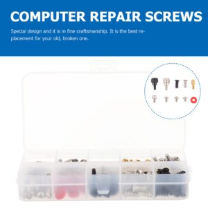 SOLUSTRE 1 Set Screw Set Hard Electronic Screws Sturdy Computer Screws Computer Repair Screws Computer Screw kit countersunk Head Screws Knurled Thumbscrews Reusable Screws Boxed Slot Steel