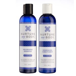 nurture my body volumizing hair combo pack | 8 oz. | fragrance-free volumizing shampoo & nourishing conditioner