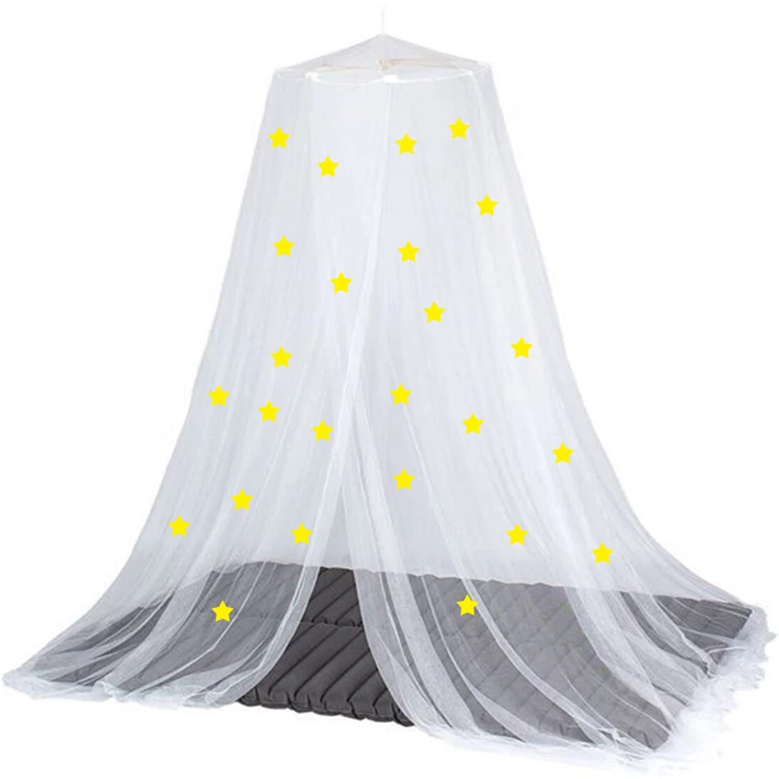 Glow in Dark Bed Canopy Polyester Mesh Netting Hanging Bed Dome Canopy for Home Indoor Outdoor Garden Decoration glow in dark bed canopy