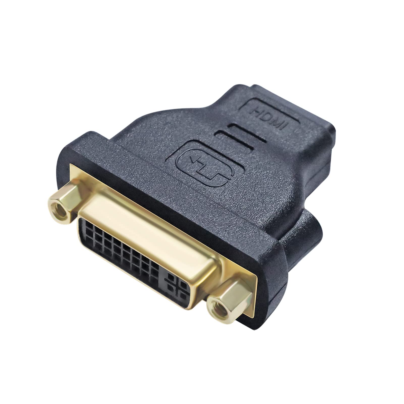 DTECH DVI Female to HDMI Female Adapter HDMI to DVI-I Converter Bi-Directional 24+5 Port 4K 1080p Video for Computer Monitor PC TV Box Home Cinema Display