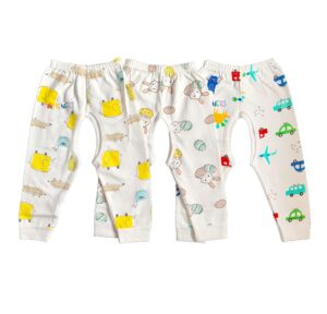 mooners pants - open seat potty trainers, elimination communication (ec) friendly (3 pack, 12-24 months) multicolor