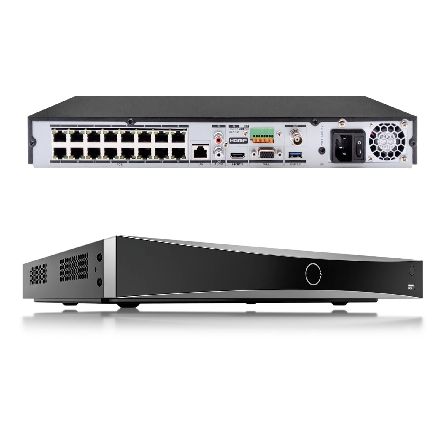 DS-7616NXI-I2/16P/S Acusense 16 Channel HIK 4K NVR Network Video Recorder with 16 POE (International English Version No HDD)