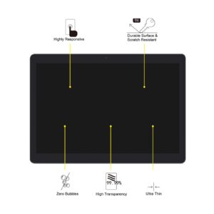 Transwon SKY Elite OctaMax Tablet Screen Protector, 2PCS Tempered Glass Screen Protector for SKY Devices Elite OctaMax Tablet 8 Inch