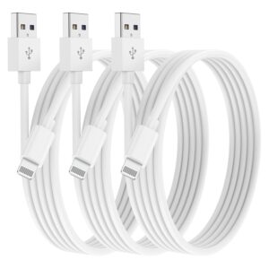 essri for iphone charger 10 ft 3pack, usb to lightning cable 10 foot, extra long fast charging cord 10 feet compatible with iphone 14 13 12 11 pro xr 8 7 6s plus,ipad pro air mini