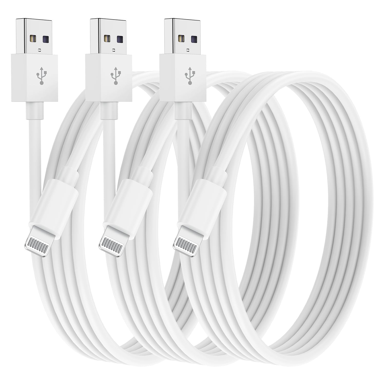 Essri for iPhone Charger 10 FT 3Pack, USB to Lightning Cable 10 Foot, Extra Long Fast Charging Cord 10 Feet Compatible with iPhone 14 13 12 11 Pro XR 8 7 6s Plus,iPad Pro Air Mini