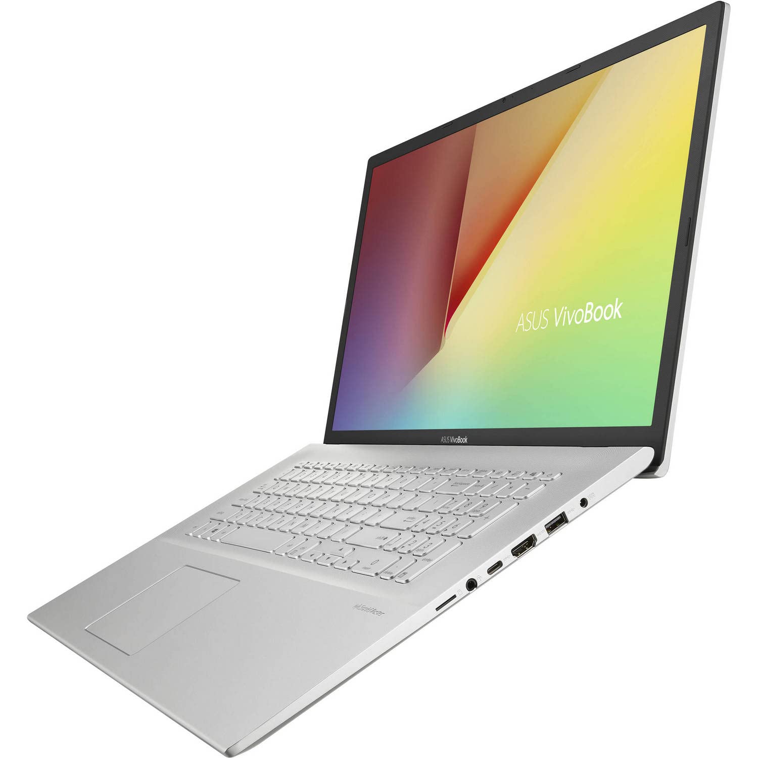 Newest ASUS Vivobook Laptop, 17.3" HD+ Non-touch Display, Intel Core i7-1065G7 Quad-Core Processor, 16GB DDR4 Memory, 512GB PCIe NVMe M.2 SSD, Webcam, HDMI, Wi-Fi 5, Bluetooth, Windows 10 Home, Silver