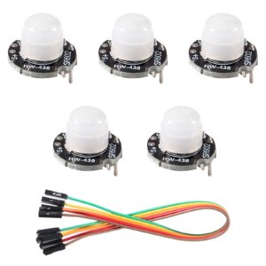 aitiao 5pcs sr602 motion sensor detector module mini pyroelectric infrared sensory switch high sensitivity for electronic diy