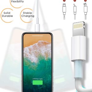 4 Pack [Apple MFi Certified] Apple Charging Cables 3ft, iPhone Chargers Lightning Cable 3 Foot, Fast iPhone Charging Cord for iPhone 14/14Pro/13/13Pro/12/11/11Pro/11Max/ X/XS/XR/XS Max/8, ipad(White)