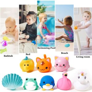 Bath Toys for Toddlers Baby 8 Pack Light Up Toys - Bathtub Toy Flashing Colourful LED Light Shower Bathtime For Kids Toddler Child Infants Preschool Bathroom Bathtub Shower Swimming Pool Party Games