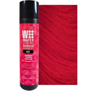 watercolors intense semi permanent color depositing shampoo. sulfate & paraben free to maintain & enhance hair color 8.5 oz - red (1 count)