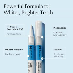 Teeth Whitening Pen - Instant Teeth Whitener Pen in 4 Weeks - Teeth Whitening Essence Pen, Teeth Stain Remover & Freshens Breath, Tooth Whitening Products Pens for Adults - 2X 0.1 Fl Oz