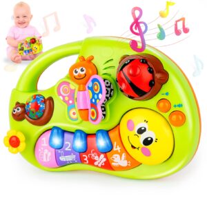 baby piano toy baby toys 6 to 12 months infant toys baby musical toys sensory toys light up toys for 1 year old newborn infant toys 6-12 months toddler piano toy xmas birthday gifts girl toys for boys