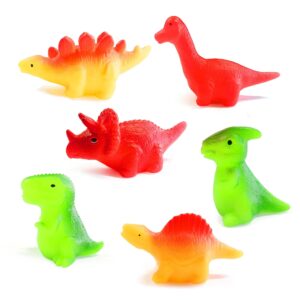 6 Pack Light-Up Bath Toys Easter Eggs with Bathtub Dinosaur Toys for Kis Girls Boys Easter Basket Stuffers Easter Party Favor Egg Fillers