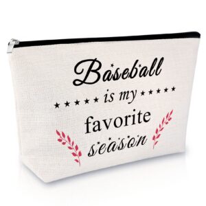 sfodiary baseball lover gift for women makeup bag baseball theme gift baseball gift for girls cosmetic bag best friend birthday gift for her thank you gift graduation gift travel cosmetic pouch