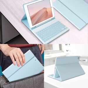 MORECOO for iPad 9.7 Keyboard Case for iPad 6th 2018, for iPad Pro 9.7 inch Case with Keyboard - for iPad Air 2/1, Detachable Keyboard for iPad Air 9.7, for iPad 2017 5th Gen 9.7, Blue