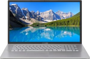 newest asus vivobook laptop, 17.3" hd+ non-touch display, intel core i7-1065g7 quad-core processor, 16gb ddr4 memory, 512gb pcie nvme m.2 ssd, webcam, hdmi, wi-fi 5, bluetooth, windows 10 home, silver