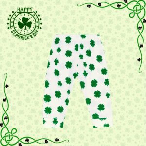 BabyMars Toddler Boys Girls St Patrick's Day Outfit Mommy's Lucky Charm Clover Long Sleeve Baby Pant Set （Green,12-18M), 12-18 Months