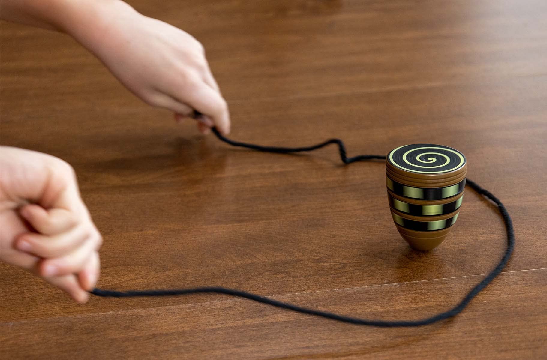 Ancient Toys – Wooden Spinning Top - King TUT’s Top - Perfect Way to Introduce History with Toys Used by Children Thousands of Years Ago. Packaged in Attractive Gift Box with Spinning String!