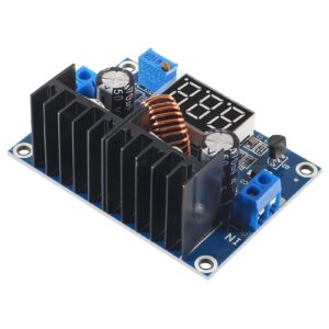 3Pcs XL4016 XL4016E1 Voltage Regulator Module DC 4-40V 8A Step-Down Regulator Buck Converter DC Digital PWM Adjustable DC-DC with LED Display