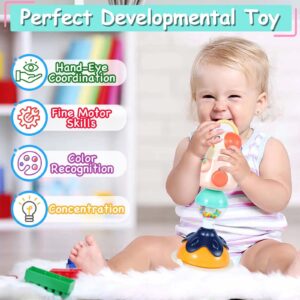 High Chair Toys with Suction Cup Baby Rattle Toys Baby Toys 6 to 12 Months Baby Tray Toys for 6 9 12 Months Infant Toddlers Kids Newborn Toys Christmas Present Birthday Gifts for 1 Year Old Boys Girls