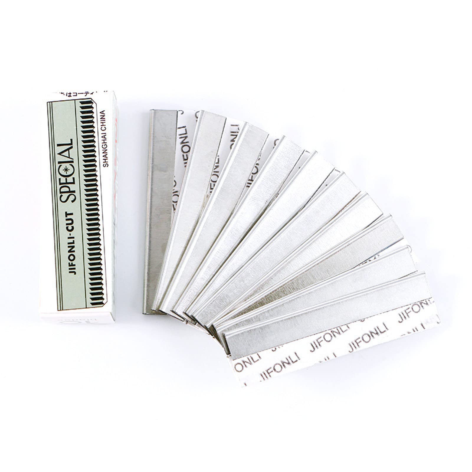 10 Pieces of Decoration Eyebrow Blade Stainless Steel Eyebrow Scraping Blade Disposable Tattoo Beauty Blade(5 pcs)