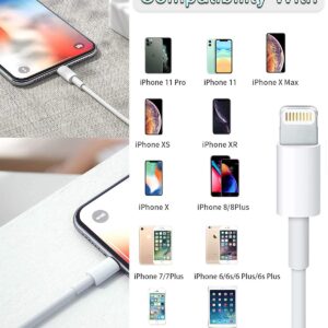 4 Pack [Apple MFi Certified] Apple Charging Cables 3ft, iPhone Chargers Lightning Cable 3 Foot, Fast iPhone Charging Cord for iPhone 14/14Pro/13/13Pro/12/11/11Pro/11Max/ X/XS/XR/XS Max/8, ipad(White)