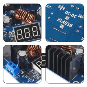 3Pcs XL4016 XL4016E1 Voltage Regulator Module DC 4-40V 8A Step-Down Regulator Buck Converter DC Digital PWM Adjustable DC-DC with LED Display