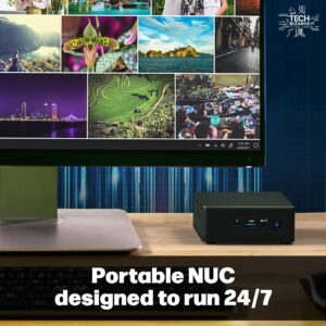 NUC NUC11PAHi7 Mini PC, Four-Core i7, NVMe SSD, 64GB RAM, 2TB NVMe, WiFi 6, BT 5.0, Thunderbolt 3, 8K Support, Quadruple Monitor Capable - The Ultimate HTPC Solution for High-Performance!