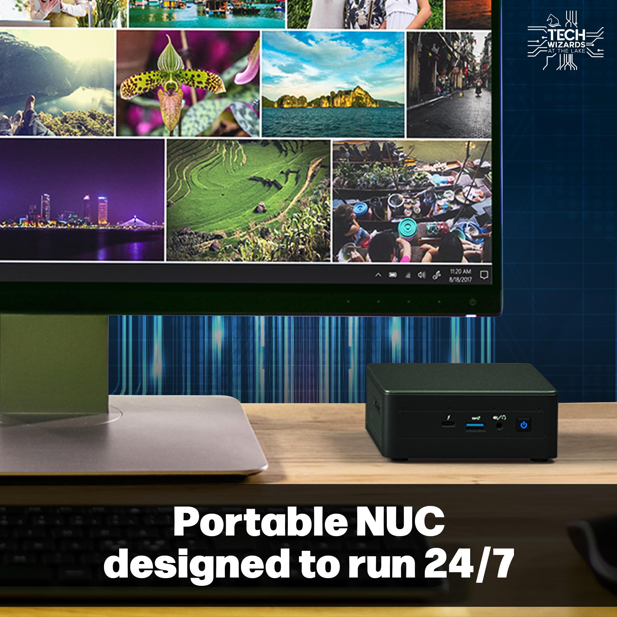 NUC NUC11PAHi7 Mini PC, Four-Core i7, NVMe SSD, 64GB RAM, 2TB NVMe, WiFi 6, BT 5.0, Thunderbolt 3, 8K Support, Quadruple Monitor Capable - The Ultimate HTPC Solution for High-Performance!