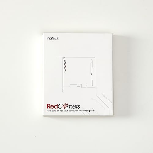 Inateck PCIe to USB 3.2 Gen 2 Card with 20 Gbps Bandwidth, USB A and USB C Ports, with Standard and Low Profile Brackets, RedComets U28