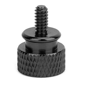 thumb screws, aluminum alloy knurled easier to operate thumbscrews for manual operation for repair mounting(black)