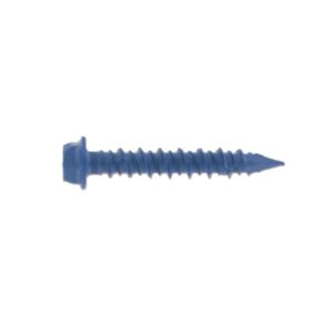 fasteners plus 3/16" x 1-1/4" hex head blue concrete screws (box of 100) to anchor masonry, brick & block