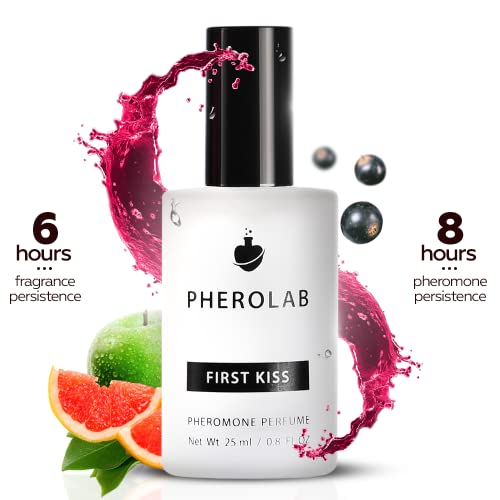 PHEROLAB First Kiss Pheromones Perfume for Women [Oxytocin] Pheromones Infused Oil Cologne - Womens Spray Perfume to Attract Men