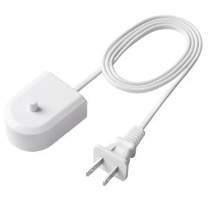 replacement for philips sonicare toothbrush charger hx6100 charging base flosser, hx3000 / hx6000 / hx8000 / hx9000 series portable waterproof electric toothbrush power cord 3.3ft