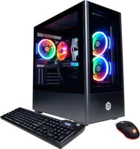 cyberpowerpc gamer xtreme gaming desktop computer | intel core i7-11700f | geforce rtx 3060 ti | 32gb ddr4 | 1tb ssd+1tb hdd | include mouse and keyboard | win11 | with hdmi cable bundle