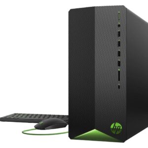 HP Pavilion Gaming Premium Desktop | AMD Ryzen 7-5700G 8-Core Upto 3.8GHz | 32GB RAM | 1TB SSD+1TB HDD | NVIDIA GeForce RTX 3060 | Windows 10 Home | Keyboard and Mouse | with Mouse Pad Bundle, Black