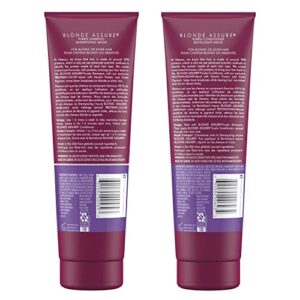 Nexxus Blonde Assure Purple Shampoo & Conditioner Color Assure 2 Pack Blonde, Bleached & Silver Hair Color Shampoo & Conditioner with Keratin Protein & Violet Pigment 8.5 fl oz