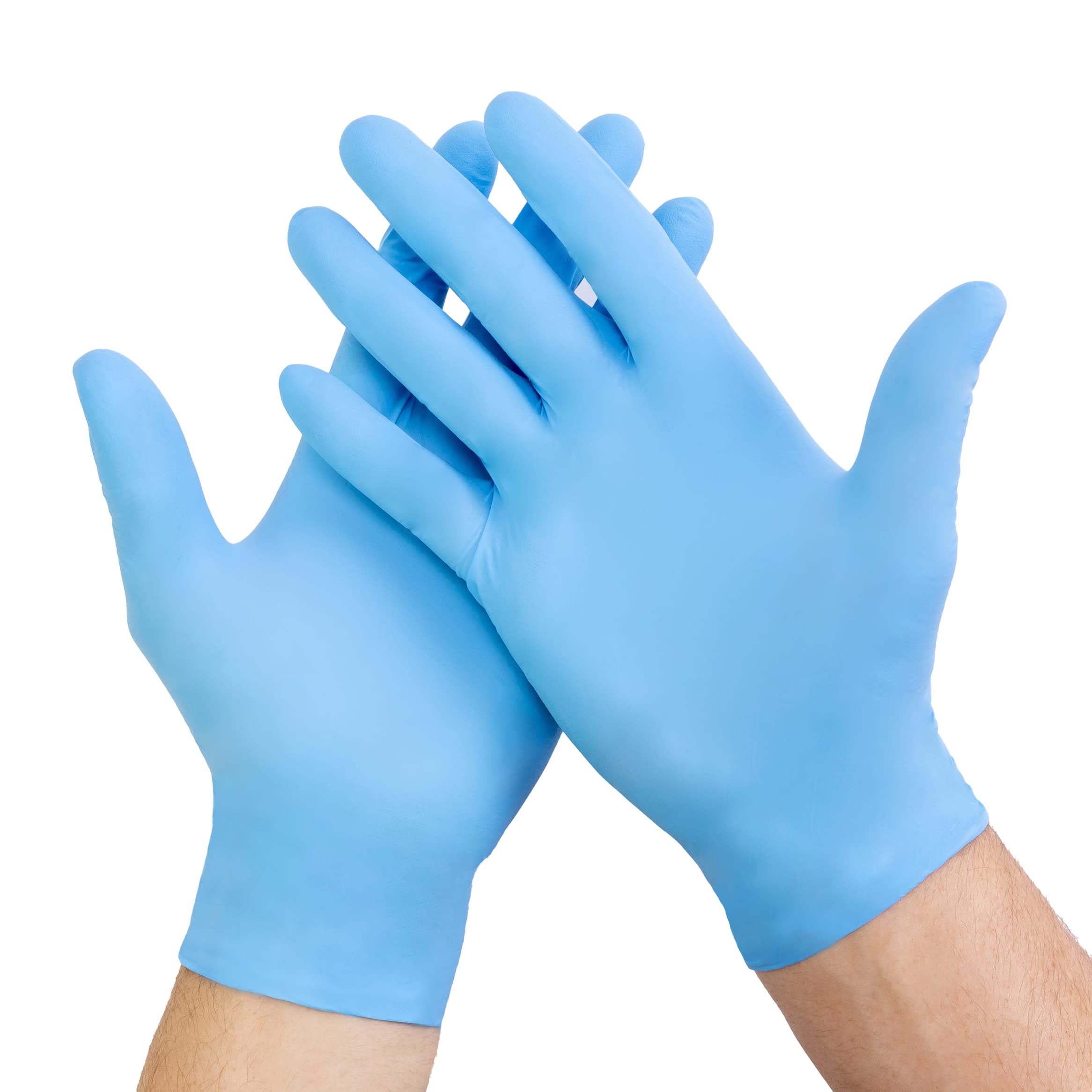 Style Setter Powder-Free Nitrile Disposable Exam Gloves, Industrial Medical Examination, Latex Free Rubber, Non-Sterile, Food Safe, Ultra-Strong, Blue - Size Extra Large,100 Count(Pack of 10)