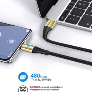 JIUWFOX USB C to USB C Cable,[2-Pack 8ft+4ft], USB C Charger Cable 100W/5A Fast Charging, for Samsung Galaxy S23/S22/S21, MacBook Pro 2020, iPad Pro 2020, LG, Pixel, Switch, and More.