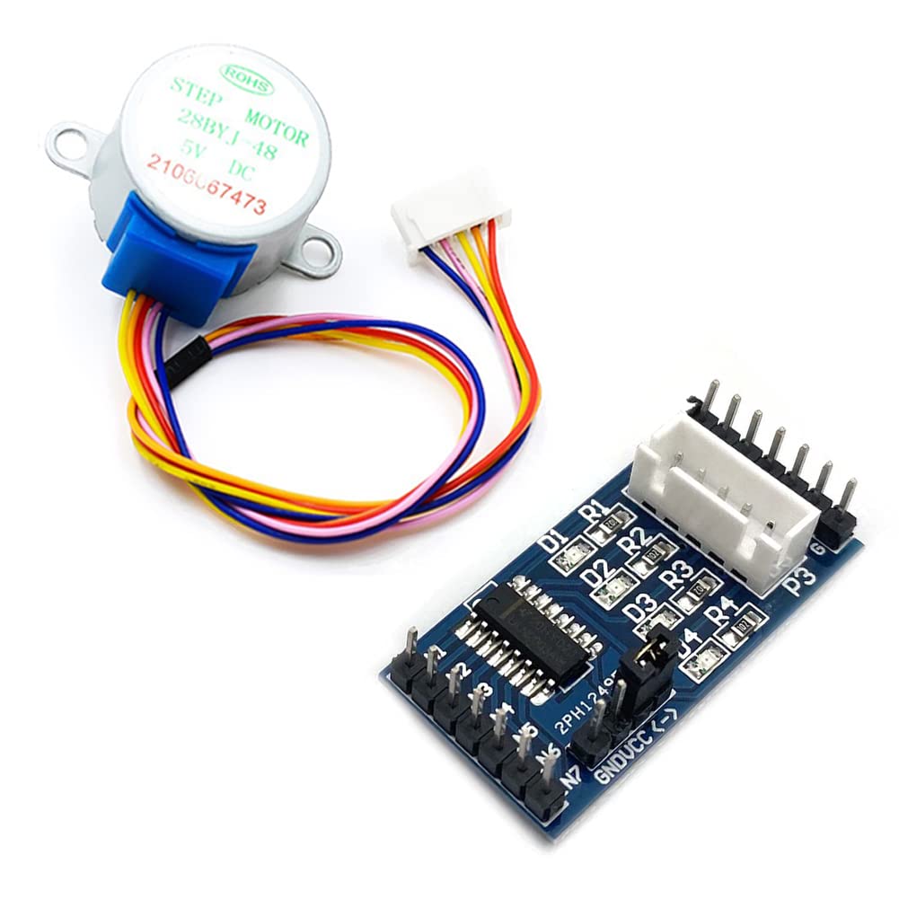 SYUAB 6 PCS 28BYJ-48 ULN2003 5V Stepper Motor with ULN2003 Drive Boards Blue for DIY Kit Arduino PI PIC Raspberry Pi