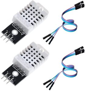 redtagcanada dht22 am2302 digital hygrometer temperature and humidity monitor sensor module with with dupont wires cables replace sht11 sht15 for arduino p2 p3 electronic practice diy (2)