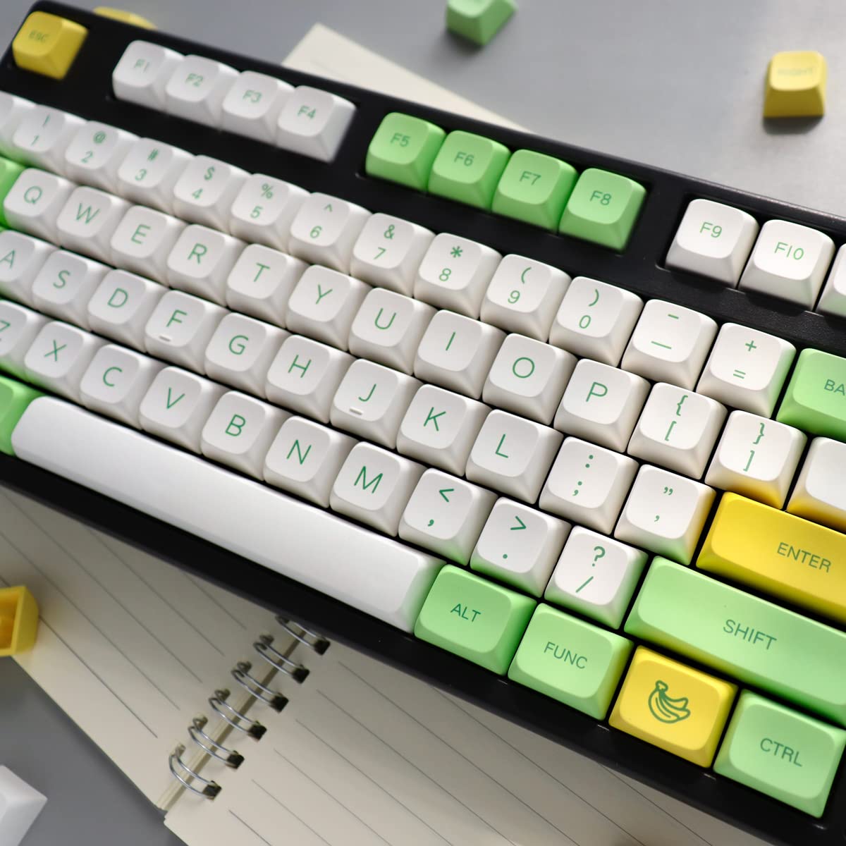 Gliging 124 Keys Keycaps XDA Profile Dye-Sub Personalized Theme Gaming Keycap for Cherry Mx Switch Mechanical Keyboard