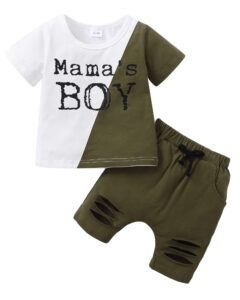 18 24 months boy clothes toddler baby boy outfits summer clothes set cute mamas boy t-shirt cotton bermuda shorts baby boy clothes 18-24 months