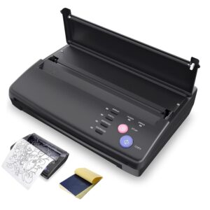 tattoo printer tattoo stencil printer for tattooing tattoo transfer stencil machine thermal copier drawing thermal stencil maker with 20 tattoo transfer papers