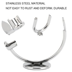 Curved Shaver Stand, Stainless Steel Single Head Shaving Brush Holder Safety Support Accessories for Men