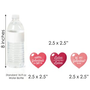 Big Dot of Happiness Happy Galentine’s Day - DIY Shaped Valentine’s Day Party Cut-Outs - 24 Count