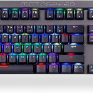 K97 RGB Backlit Mechanical Keyboard Full 104-Key Red Switches | N-Key Roll-Over Anti-Ghosting Gaming Keyboard