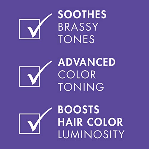 Nexxus Blonde Assure Purple Shampoo & Conditioner Color Assure 2 Pack Blonde, Bleached & Silver Hair Color Shampoo & Conditioner with Keratin Protein & Violet Pigment 8.5 fl oz